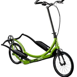 ElliptiGO 8C Long Stride Outdoor Elliptical Bike and Best Hybrid Indoor Exercise Trainer, Green