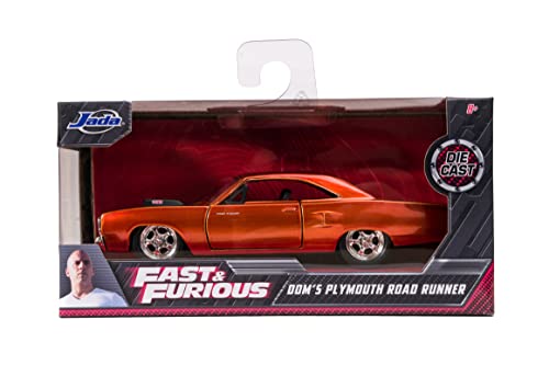 Fast & Furious 1:24 Dom's Plymouth Road Runner Die-cast Car, Toys for Kids and Adults(Copper)