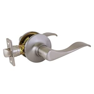 Design House 727941 Stratford 6-Way Universal Hall and Closet Door Lever, Satin Nickel, Passage/Hall & Closet, 3 Piece