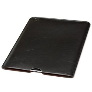 Dockem Executive Sleeve for iPad Pro 12.9 (2015 & 2017): Premium Dark Brown Synthetic/Vegan Leather Lined with Soft Microfiber Felt: Slim, Simple, Slip-on Tablet Case