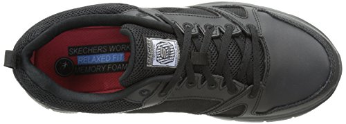 Skechers Men's Flex Advantage Sr Work Shoe, Black, 14 W US