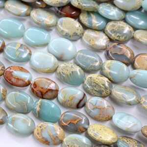 natural color genuine serpentine real gemstone loose beads findings for jewelry making supplies (oval 1014mm)