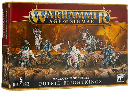 Games Workshop 99120201041 Nurgle Rotbringers Putrid Blightkings Tabletop and Miniature Gaming, Black