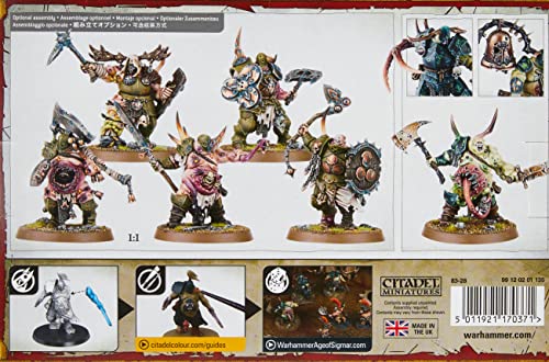 Games Workshop 99120201041 Nurgle Rotbringers Putrid Blightkings Tabletop and Miniature Gaming, Black