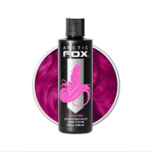 arctic fox vegan and cruelty-free semi-permanent hair color dye (8 fl oz, virgin pink)