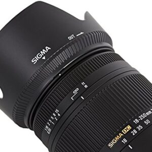 Sigma 18-250mm f3.5-6.3 DC Macro OS HSM for Canon (883101) (Renewed)