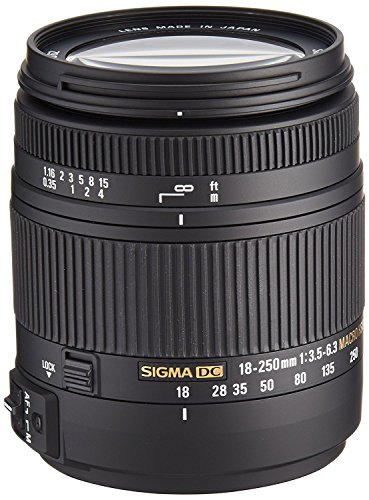 Sigma 18-250mm f3.5-6.3 DC Macro OS HSM for Canon (883101) (Renewed)