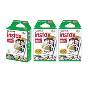 fujifilm instax mini instant film, (total 50 shots) for fuji mini 7s 8 9 11 25 70 90 50s 300 camera sp-1 sp-2 printer