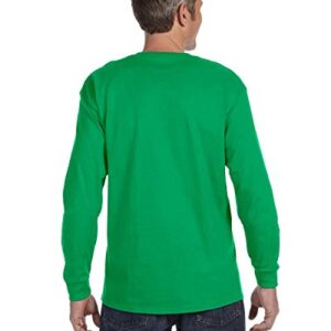 Gildan Mens 5.3 oz. Heavy Cotton Long-Sleeve T-Shirt G540 -IRISH GREEN XL