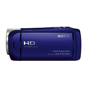 sony hdrcx240/l video camera with 2.7-inch lcd - blue (renewed)