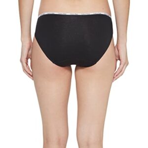 Calvin Klein Women's Cotton Stretch Logo Multipack Bikini Panty, Black/White/Genie/Tender/Coastal, X-Large