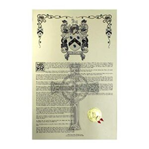 Boveda Coat of Arms, Family Crest and Name History - Celebration Scroll 11x17 Portrait - Spain Origin