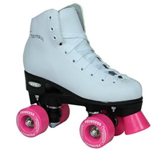 Epic Skates Pink Princess Girls Quad Roller Skates, White, Youth 3,PnkPncs03