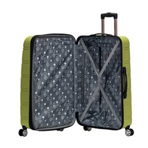 Rockland Melbourne Hardside Expandable Spinner Wheel Luggage, Lime, 2-Piece Set (20/28)