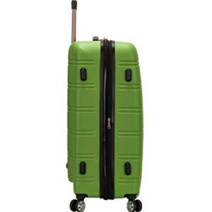 Rockland Melbourne Hardside Expandable Spinner Wheel Luggage, Green, 2-Piece Set (20/28)