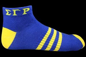 sigma gamma rho ankle socks blue