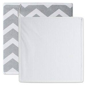 DII Non Woven Polyester Storage Bin, Chevron, Gray, Small Set of 2