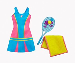 barbie fashions - tennis time barbie doll outfit with tennis racket