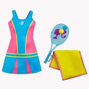 Barbie Fashions - Tennis Time Barbie Doll Outfit With Tennis Racket