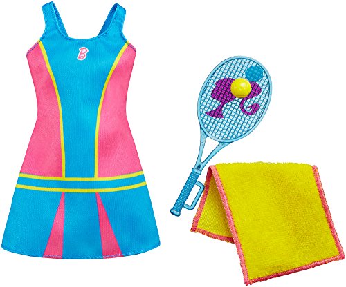 Barbie Fashions - Tennis Time Barbie Doll Outfit With Tennis Racket