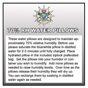 Prestige Import Group - Water Humidification Pillows Portable Humidifiers for Cigar Humidification - 10 Pack