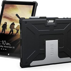 URBAN ARMOR GEAR UAG Designed for Microsoft Surface Pro 7 Plus, Pro 7, Pro 6, Pro 5th Gen (2017) (LTE), Pro 4 Feather-Light Rugged [Black] Aluminum Stand Military Drop Tested Case