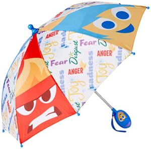 disney girls' inside out umbrella, white, one size