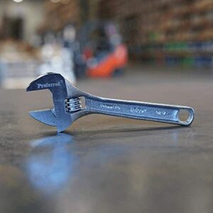 Proferred T05011 Standard Adjustable Wrench, Chrome Finish, 4"