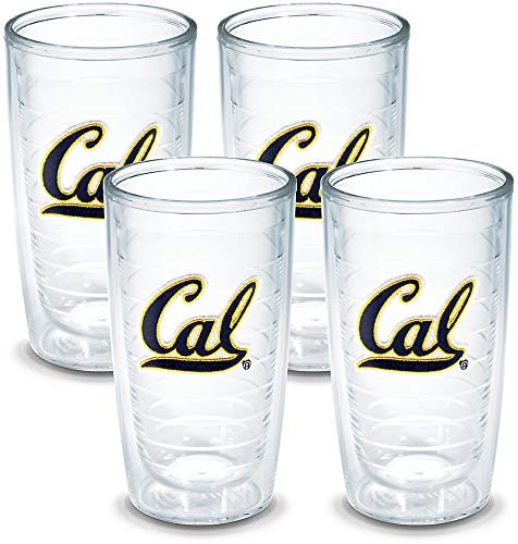 Tervis Made in USA Double Walled University of California UC Berkeley Golden Bears Insulated Tumbler Cup Keeps Drinks Cold & Hot, 16oz Mug, Emblem