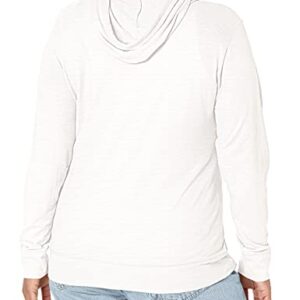 Hanes womens Slub Jersey fashion hoodies, White, Large US