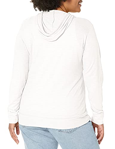 Hanes womens Slub Jersey fashion hoodies, White, Large US