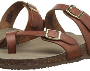 Madden Girl Women's Bryceee Toe Ring Sandal, Cognac Paris, 7