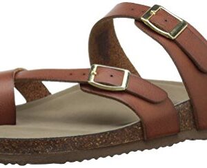 Madden Girl Women's Bryceee Toe Ring Sandal, Cognac Paris, 7