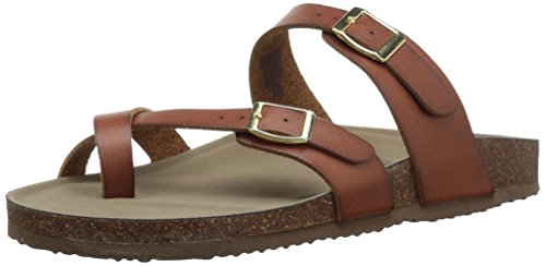 Madden Girl Women's Bryceee Toe Ring Sandal, Cognac Paris, 7