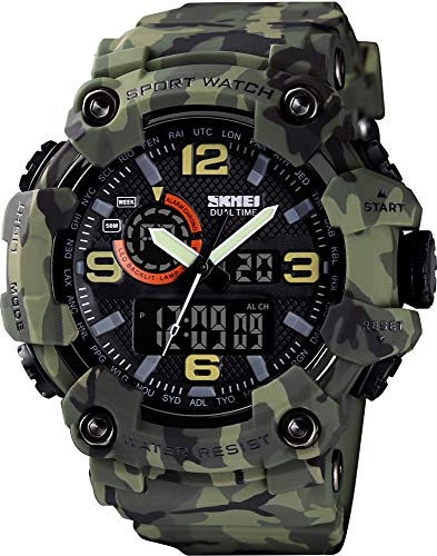 Gosasa Men's Watches Multi Function Military S-Shock Sports Watch LED Digital Waterproof Alarm Watches