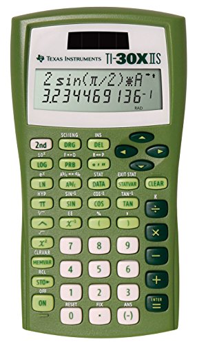 Texas Instruments TI-30X IIS 2-Line Solar/Battery-Powered Scientific Calculator, Lime Green