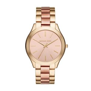 michael kors women's slim runway gold-tone watch mk3493