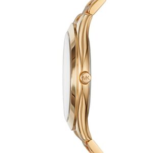 Michael Kors Women's Slim Runway Gold-Tone Watch MK3493