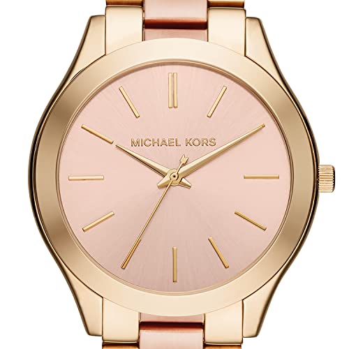 Michael Kors Women's Slim Runway Gold-Tone Watch MK3493