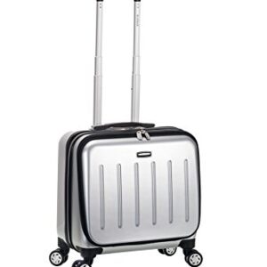 Rockland Revolution Hardside Rolling Computer Case, Silver, Carry-On 17-Inch