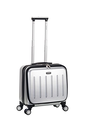 Rockland Revolution Hardside Rolling Computer Case, Silver, Carry-On 17-Inch