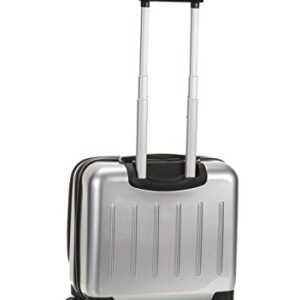 Rockland Revolution Hardside Rolling Computer Case, Silver, Carry-On 17-Inch