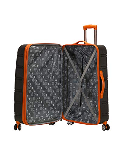 Rockland Melbourne Hardside Expandable Spinner Wheel Luggage, Charcoal, 3-Piece Set (20/24/28)