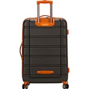 Rockland Melbourne Hardside Expandable Spinner Wheel Luggage, Charcoal, 3-Piece Set (20/24/28)