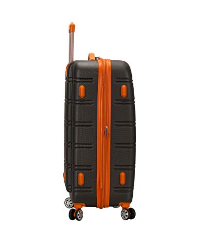 Rockland Melbourne Hardside Expandable Spinner Wheel Luggage, Charcoal, 3-Piece Set (20/24/28)