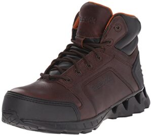 reebok work men's zigkick rb7005 work shoe, brown