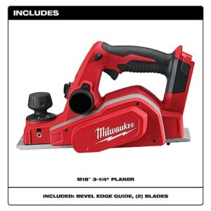 Milwaukee 2623-20 M18 3-1/4" Planer - tool Only