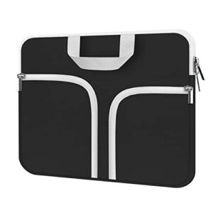 hestech chromebook case 11.6" laptop sleeve neoprene computer bag protective case for samsung chromebook 4 flex 3 11" acer spin 311 lenovo dell,black