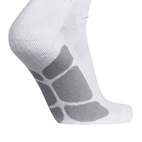 adidas Utility All Sport Over The Calf (OTC) Socks (1-Pair), White/Light Onix Grey/Black, Medium