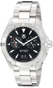 tag heuer aquaracer chronograph black dial stainless steel mens watch way111z.ba0928